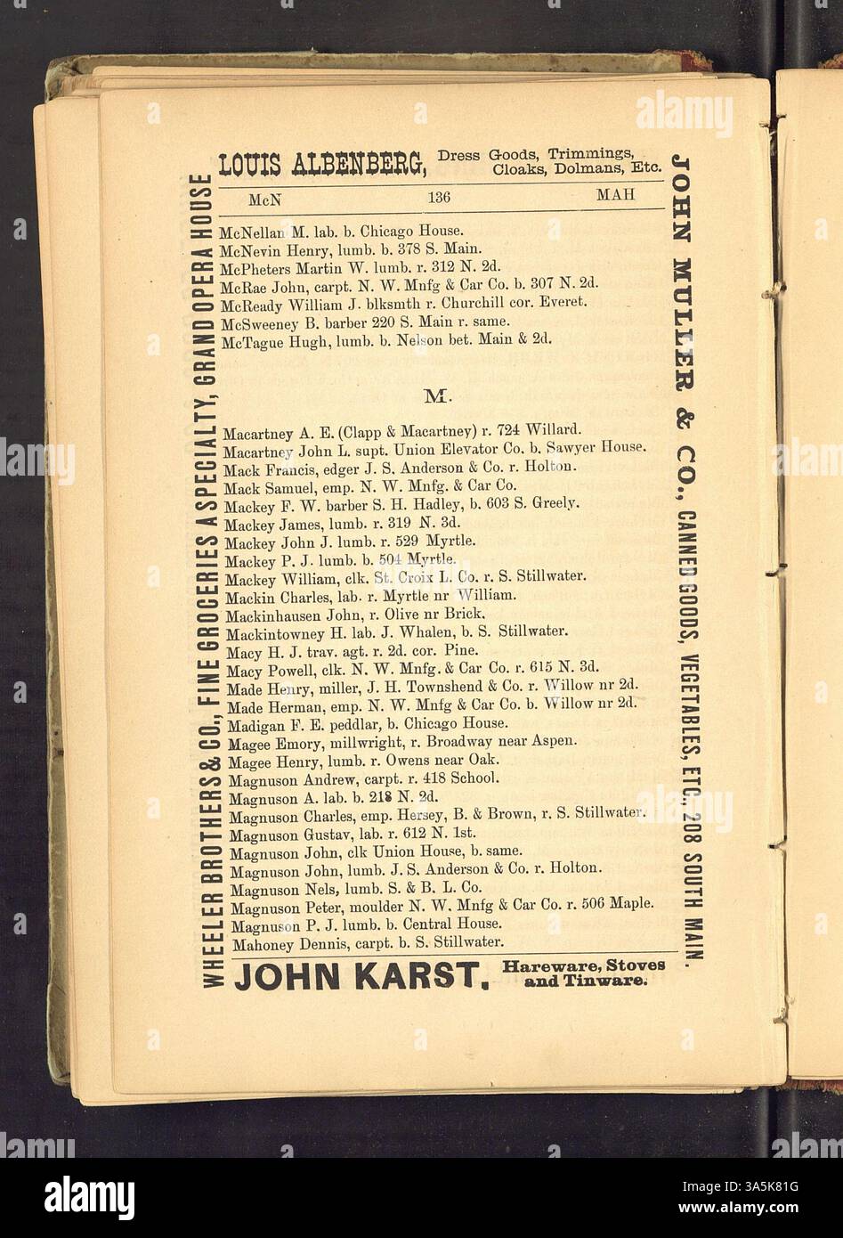 This directory for 1882-83 includes an alphabetical list of residents ...