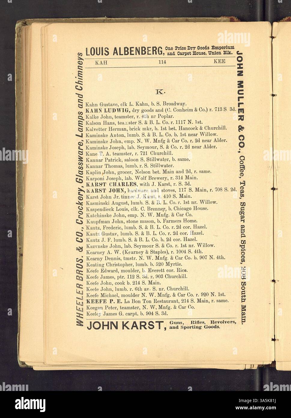 The 1882-83 Stillwater City Directory features an alphabetical list of ...