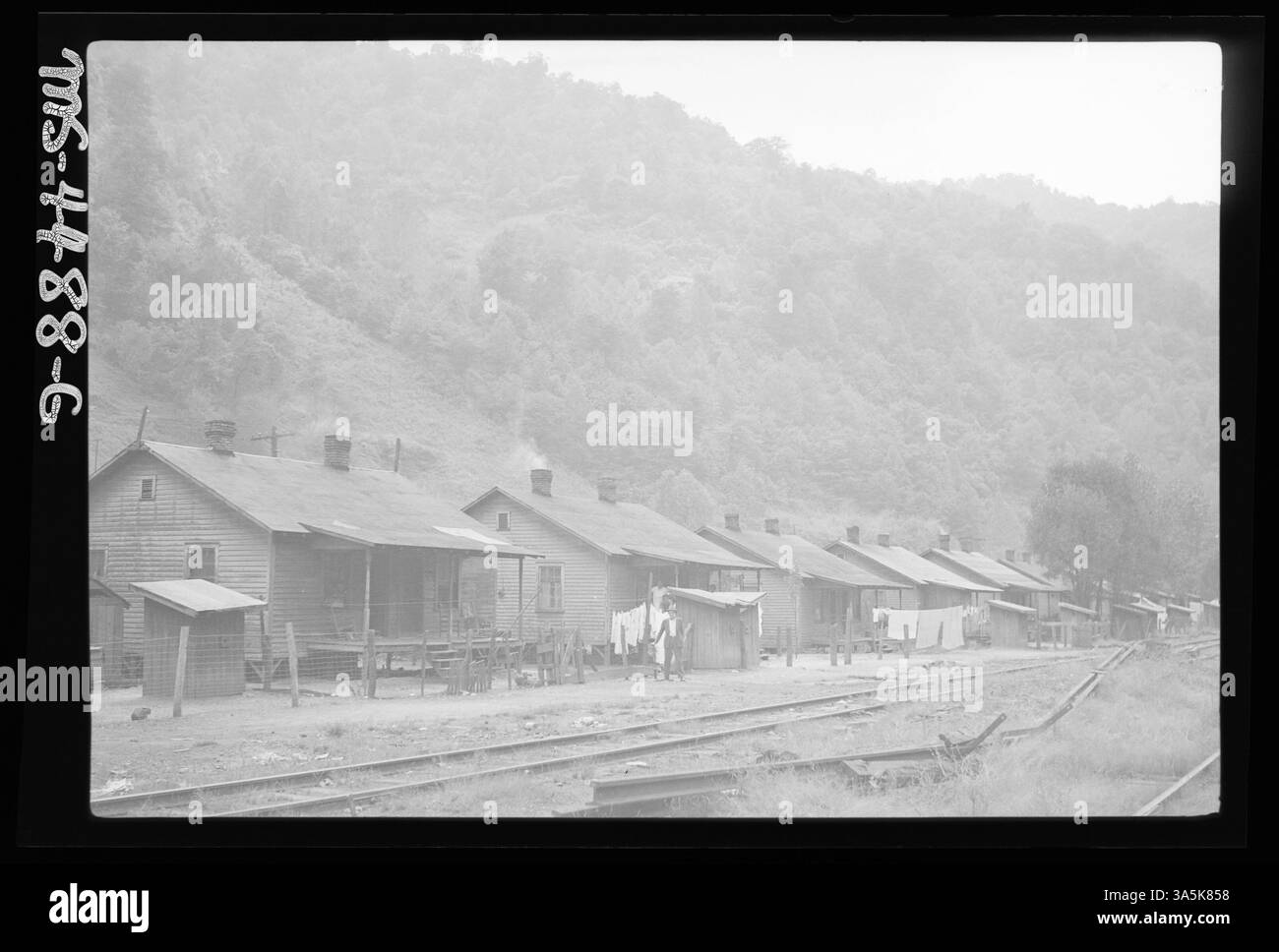 A line of houses surveyed at Rex #2, located behind the Ethel ...