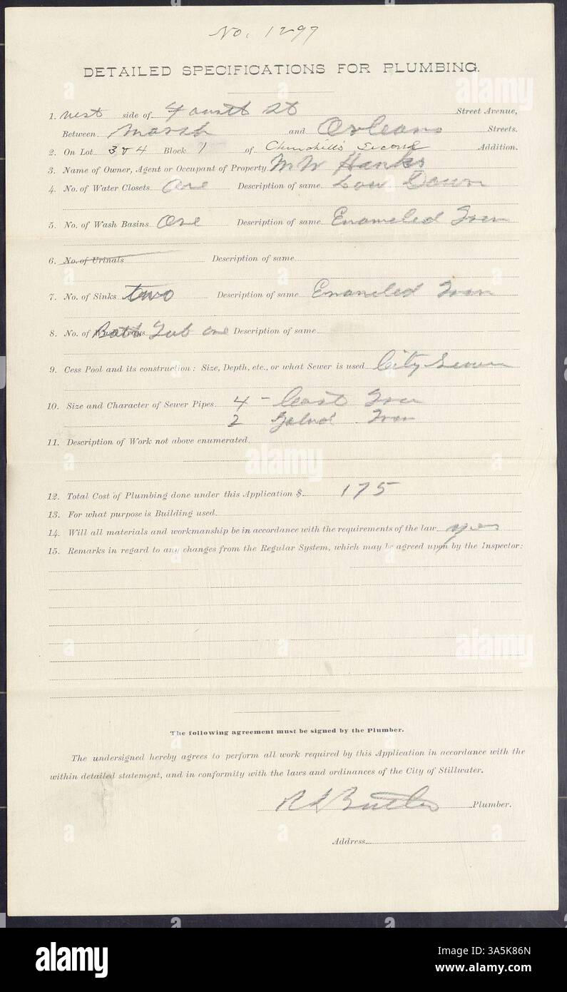 Building permit number 1297 hi-res stock photography and images - Alamy