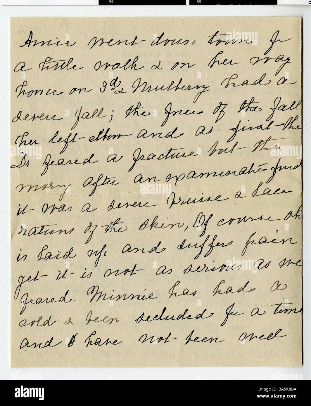 Handwritten 6-page letter from Helen 'Nellie' McCluer of Stillwater to ...