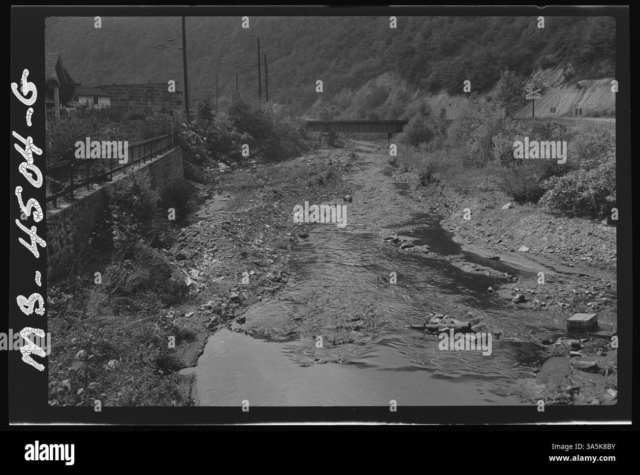 A section of the Tug River near Kimball, McDowell County, West Virginia ...