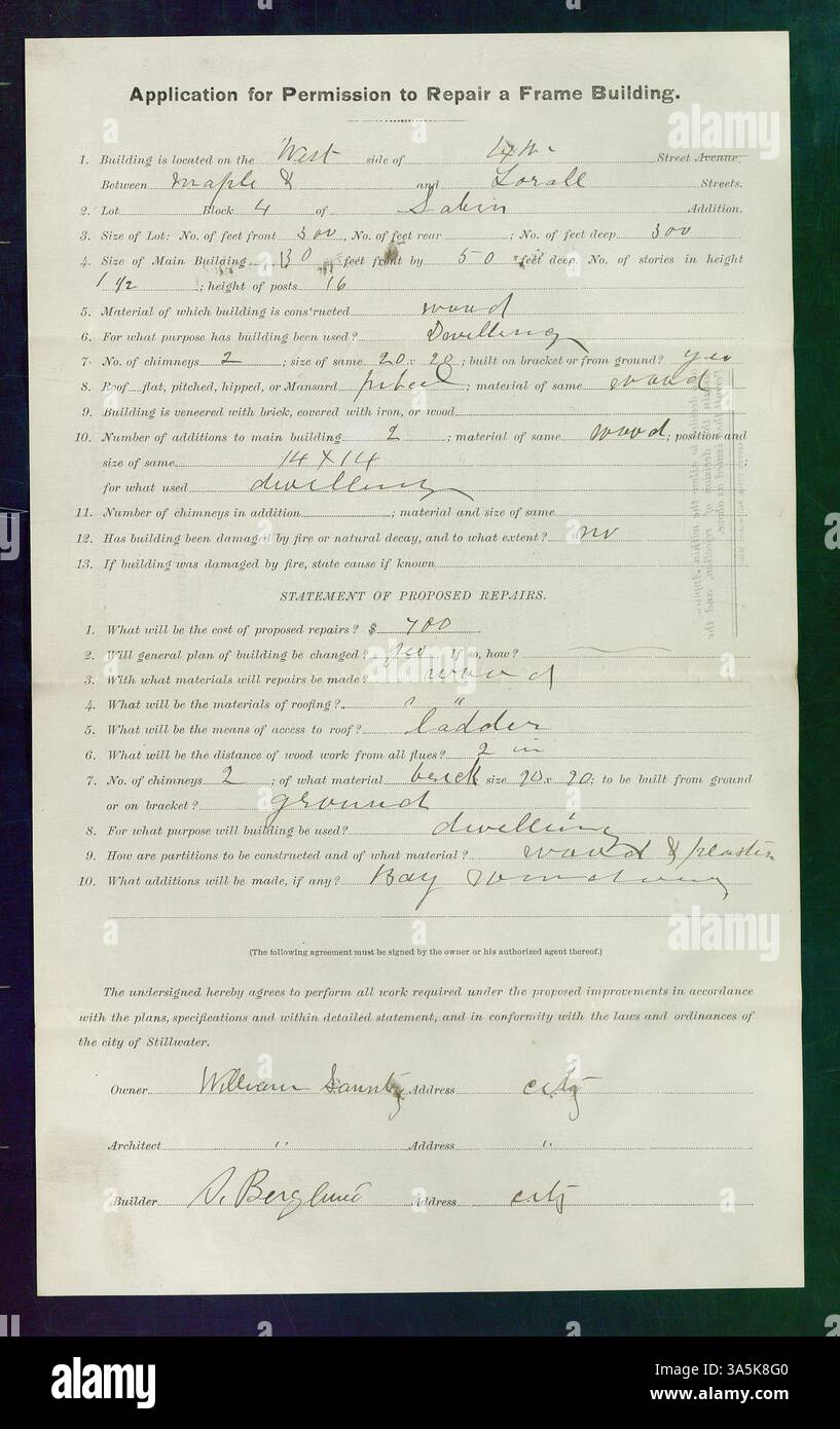 The builder was sven burgland hi-res stock photography and images - Alamy