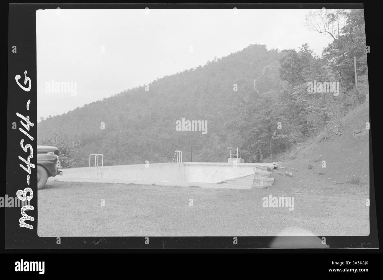 A swimming pool located in Gary, McDowell County, West Virginia, a ...