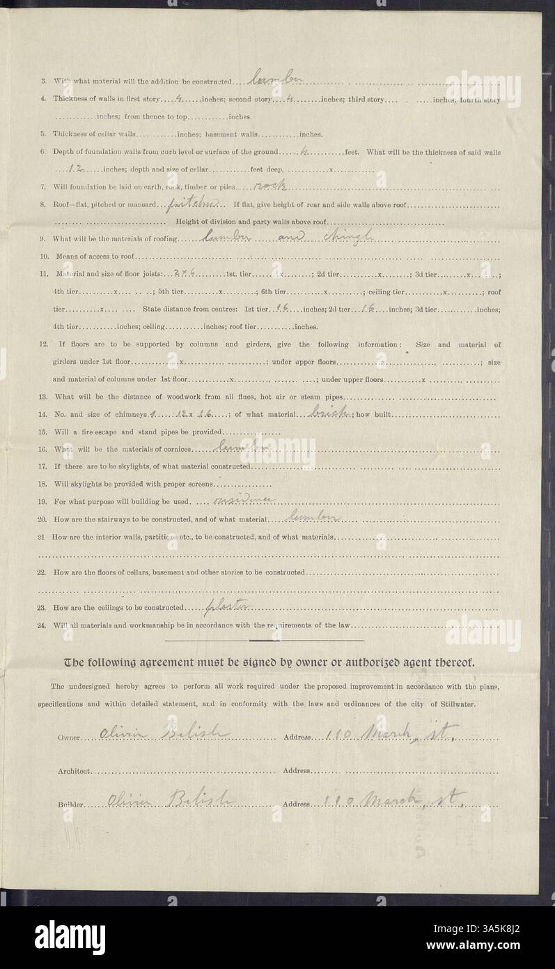 Building permit Number 1162, granted on May 9, 1904, authorized the ...