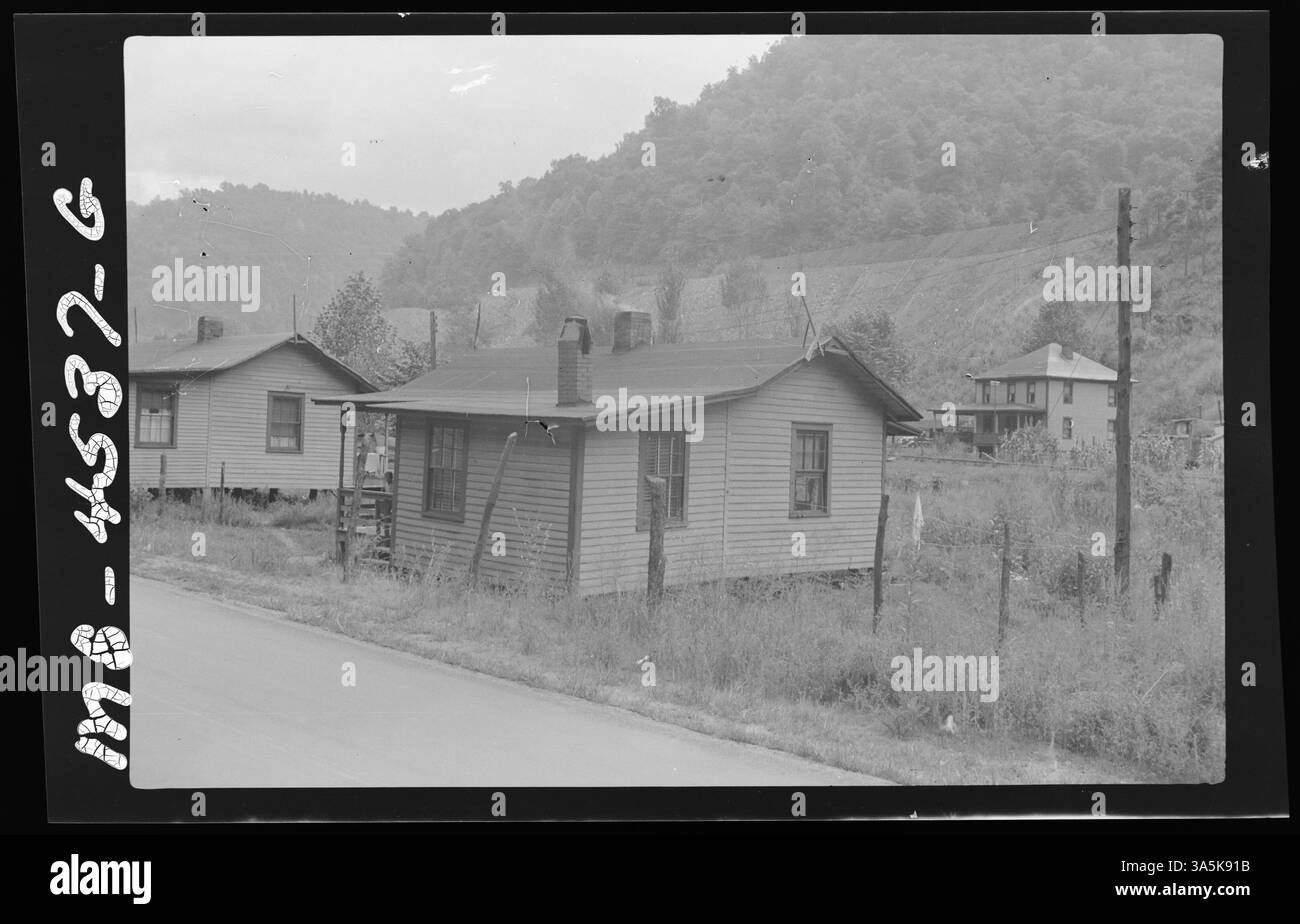 A view of house #8 surveyed at the Georges Creek Mine in Hetzel, Logan ...