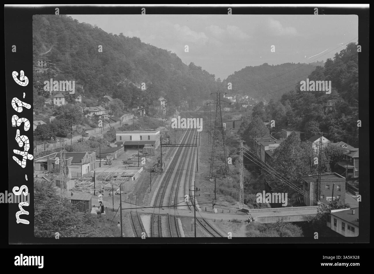 A panoramic view of the town of Welch, McDowell County, West Virginia ...
