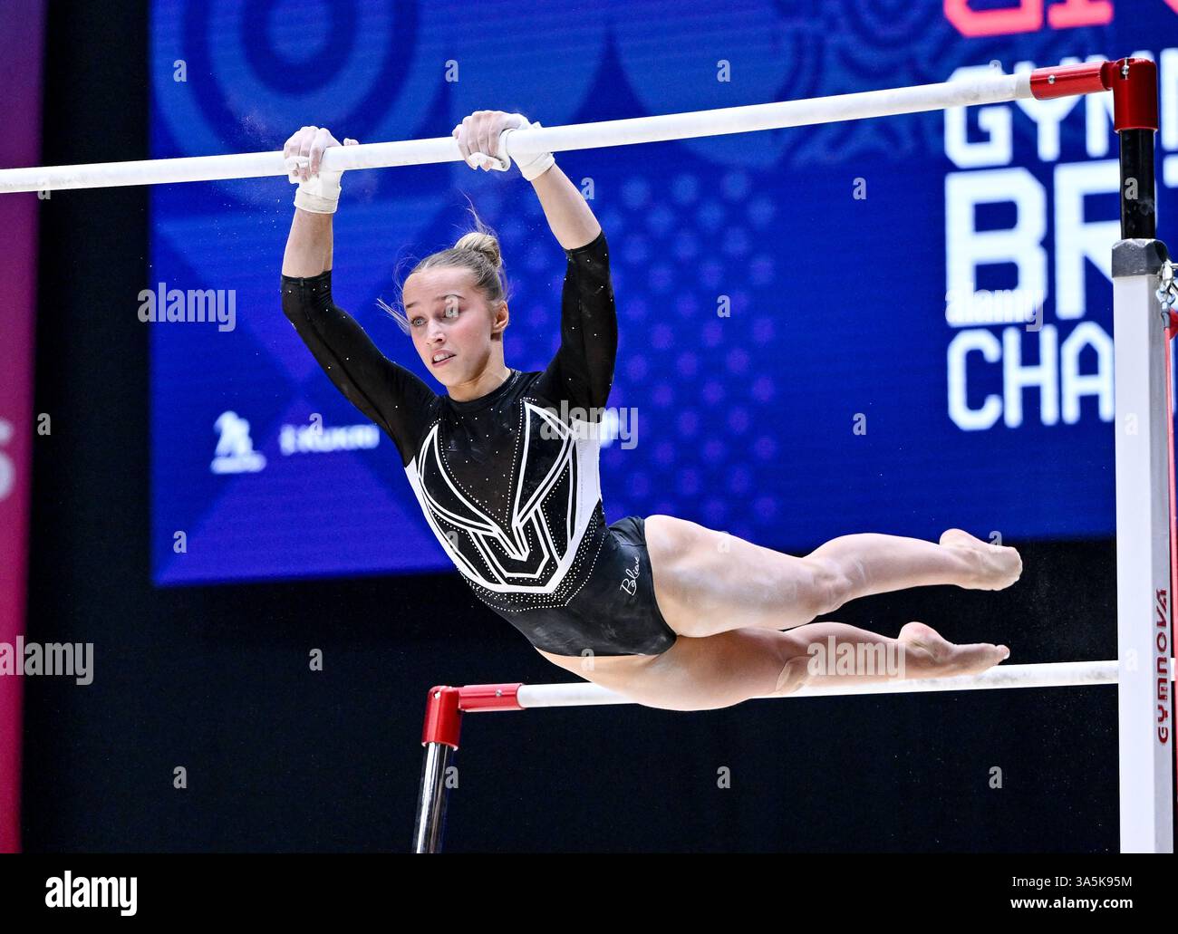 Liverpool, England, UK. 23rd Mar, 2025. ROPER Emily on the Uneven Bars ...
