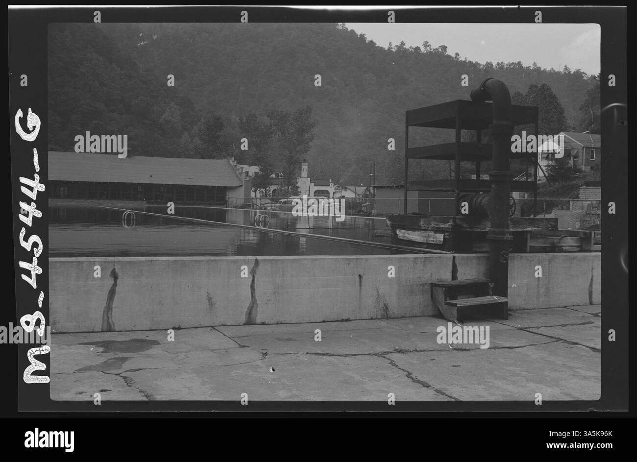 A precipitation basin for the Welch Water Supply in Welch, McDowell ...