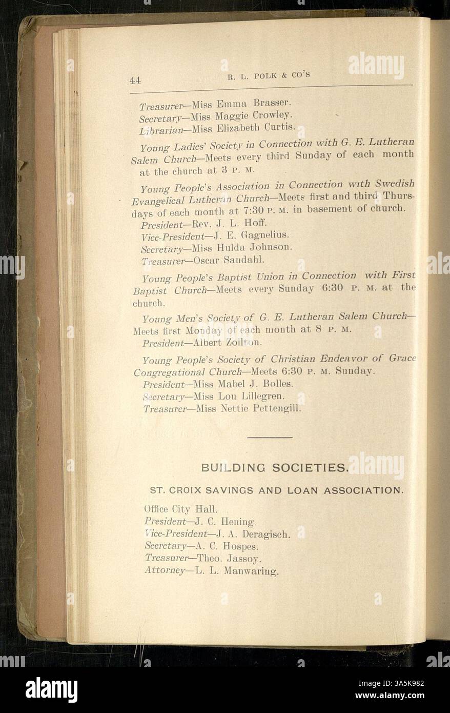The 1892-93 Stillwater City Directory includes an alphabetical list of ...