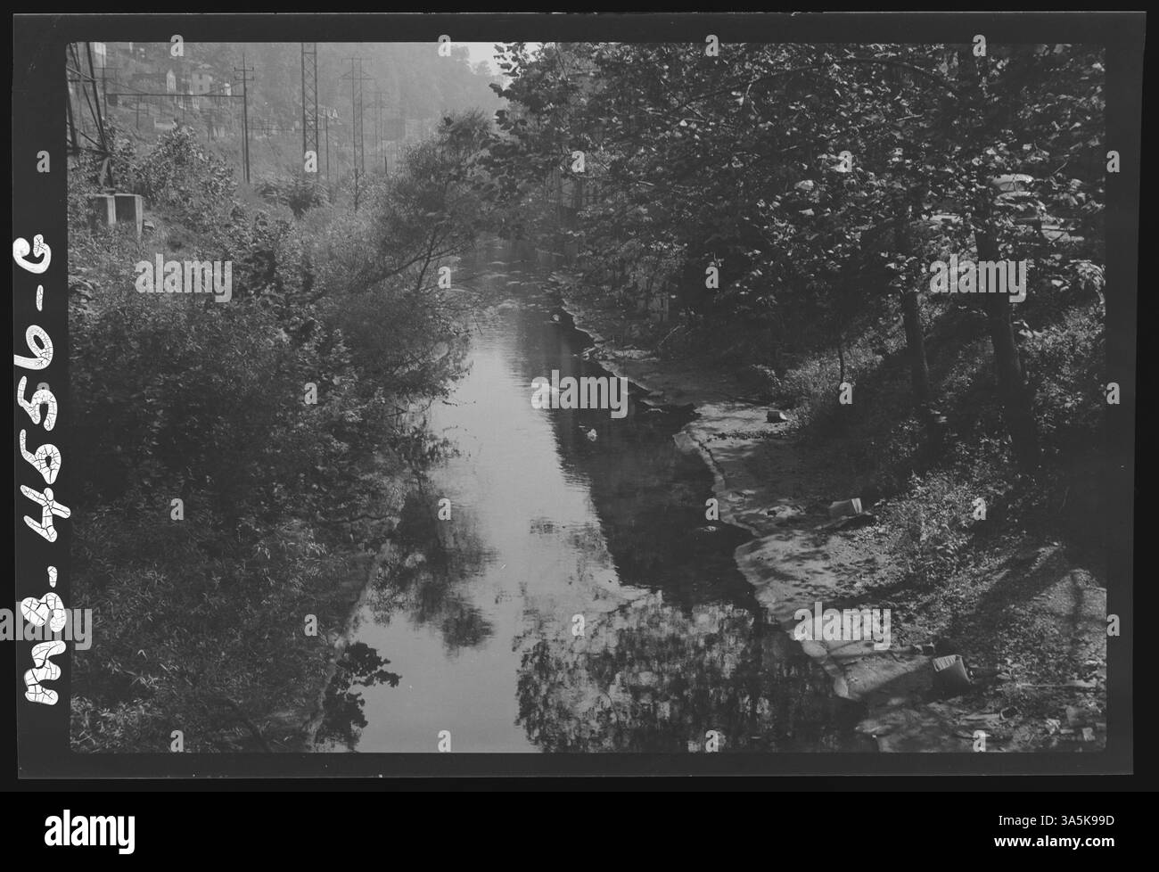 A section of the Tug River in Welch, McDowell County, West Virginia ...