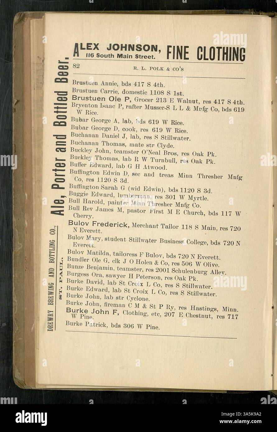 The 1892-93 Stillwater City Directory contains an alphabetical list of ...