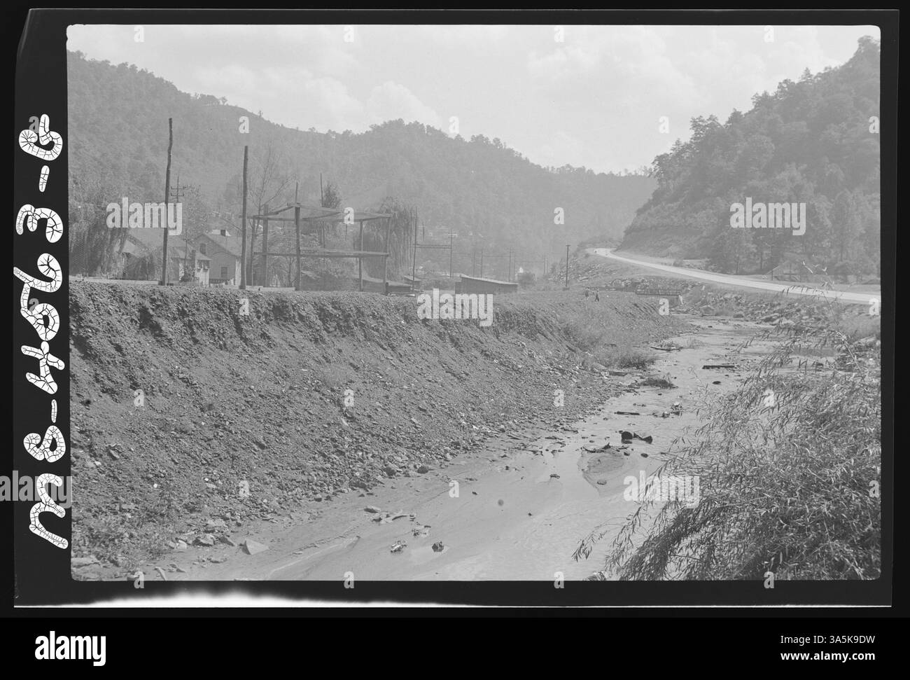 A section of the Tug River in Welch, McDowell County, West Virginia ...