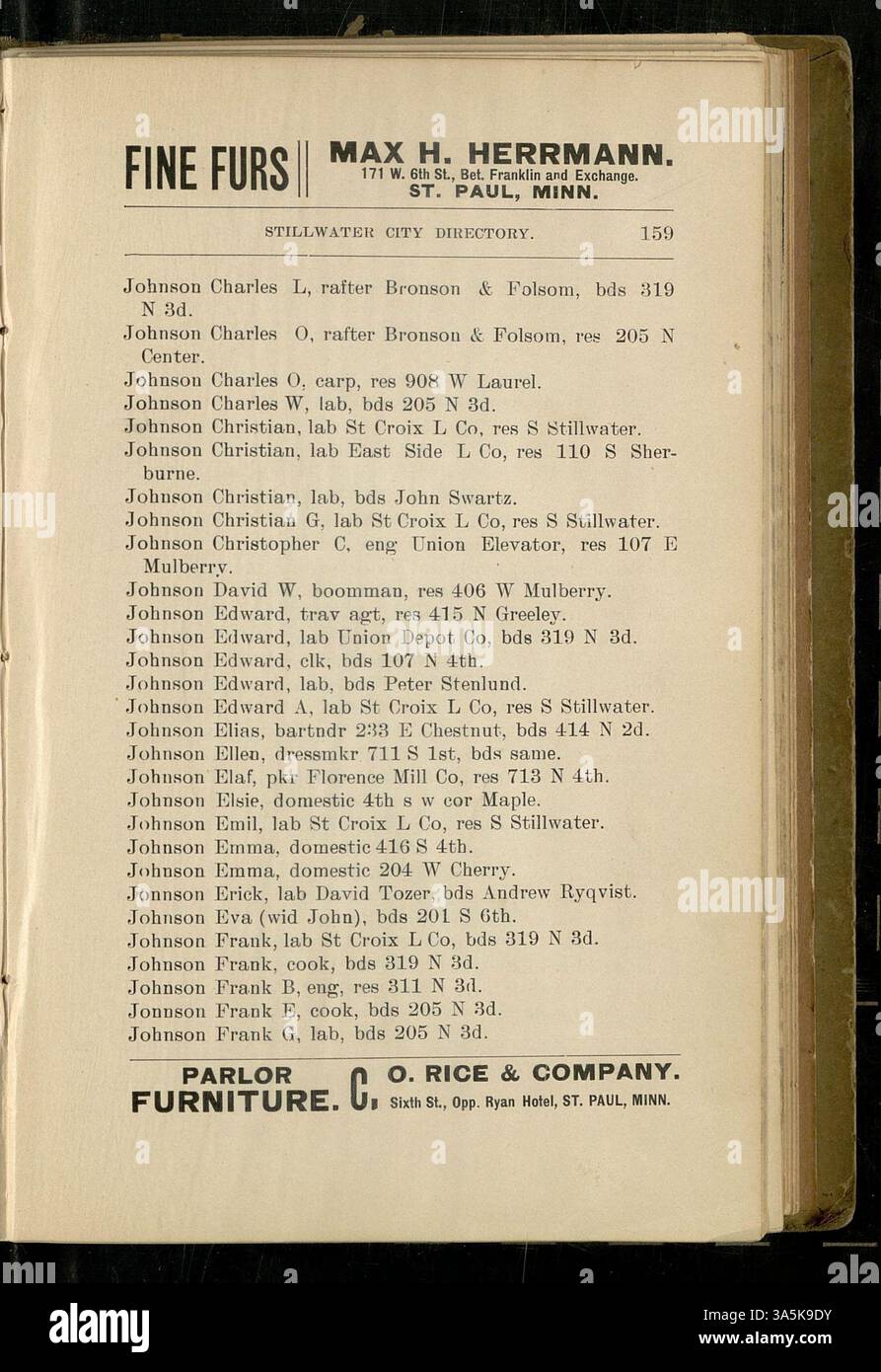 This 1892-93 edition of the Stillwater City Directory provides an ...