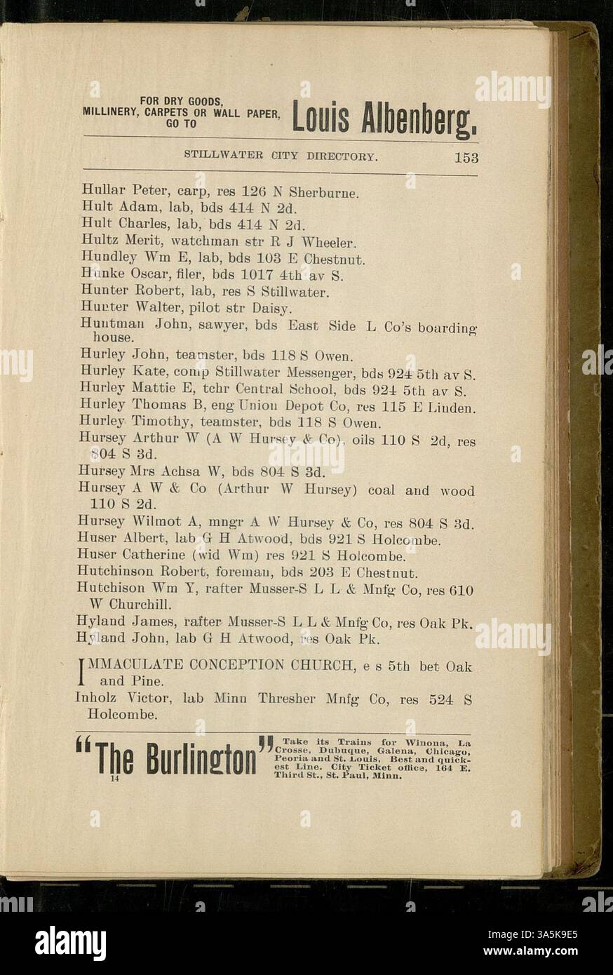 The 1892-93 Stillwater City Directory provides an alphabetical listing ...
