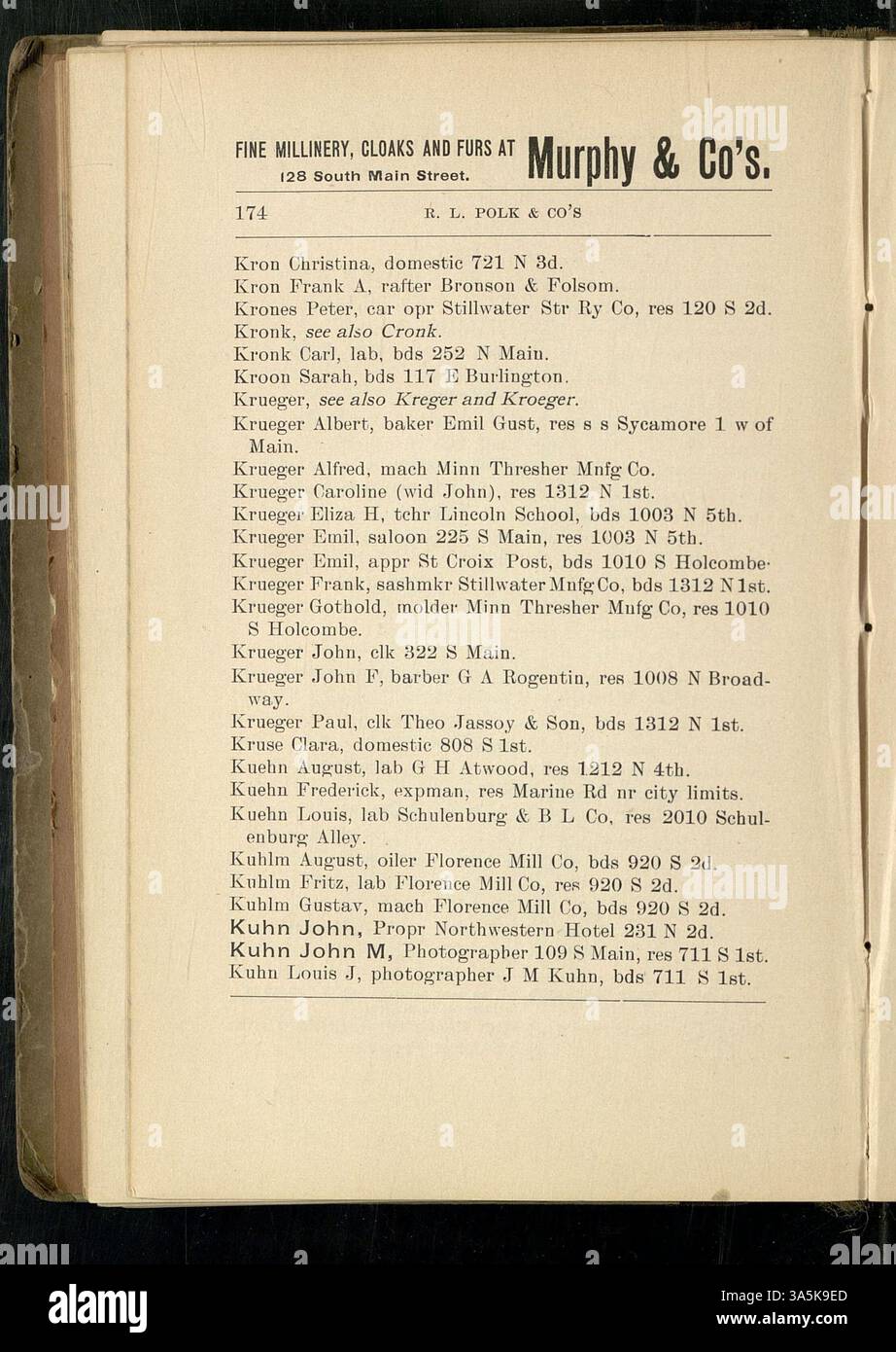 This 1892-93 edition of the Stillwater City Directory features an ...