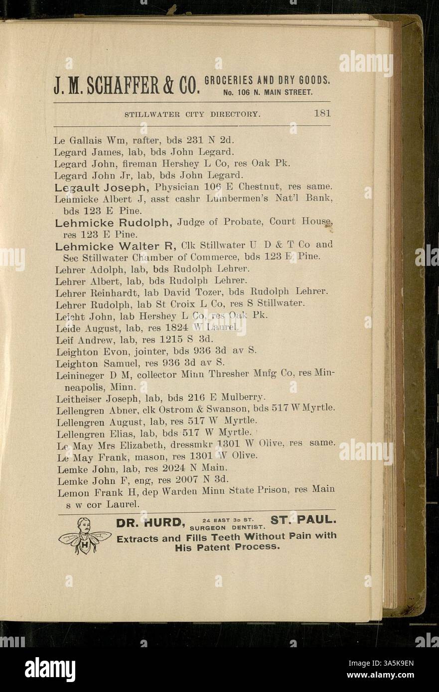 This edition of the Stillwater City Directory from 1892-93 contains an ...