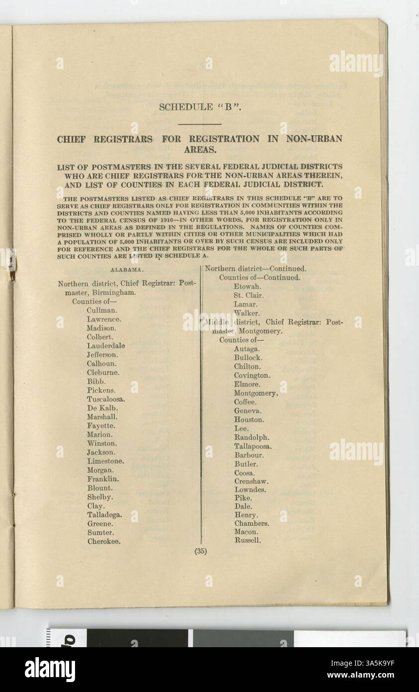 This document provides the regulations and rules for the registration ...