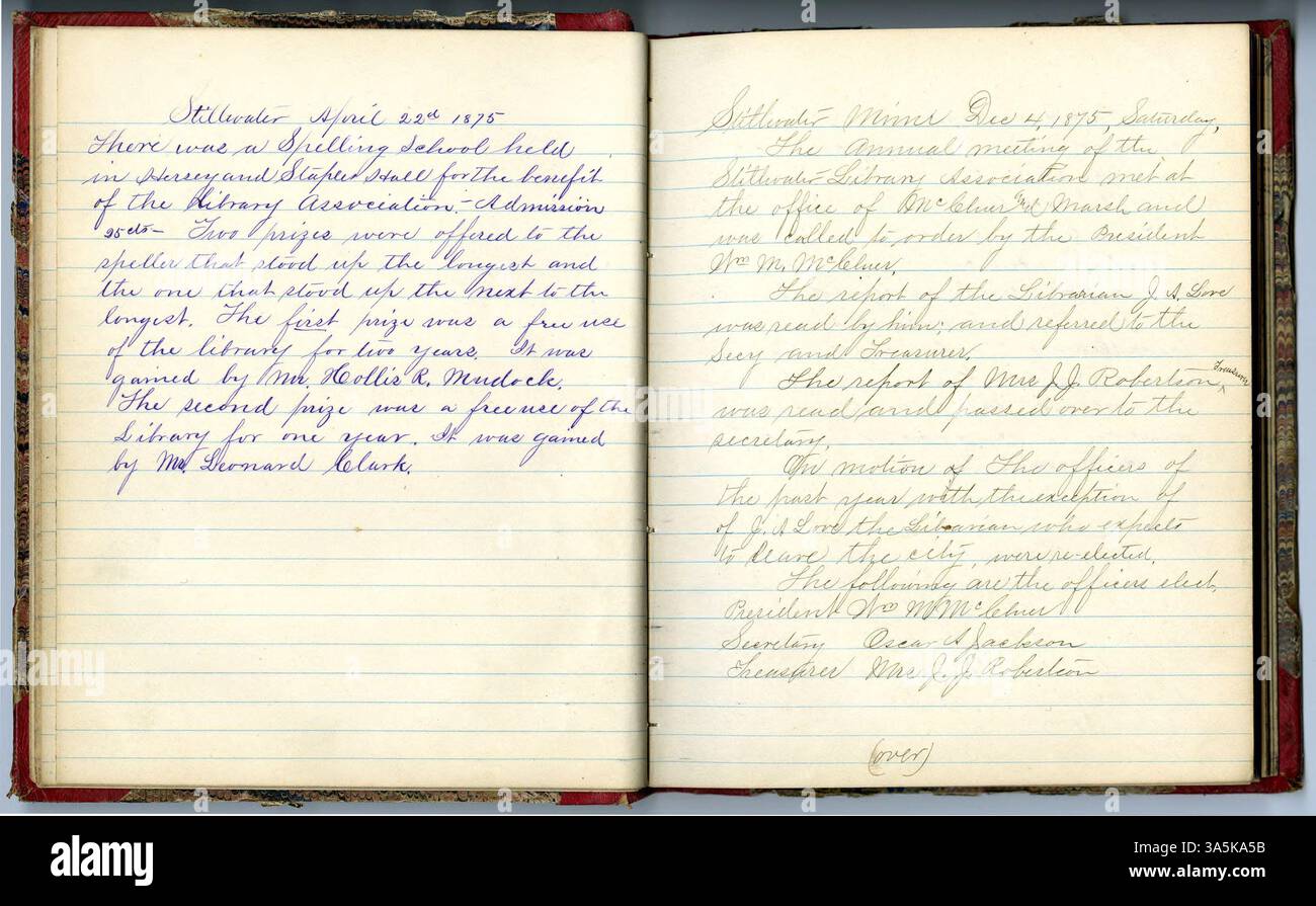 Handwritten from 1870 to 1896 hi-res stock photography and images - Alamy