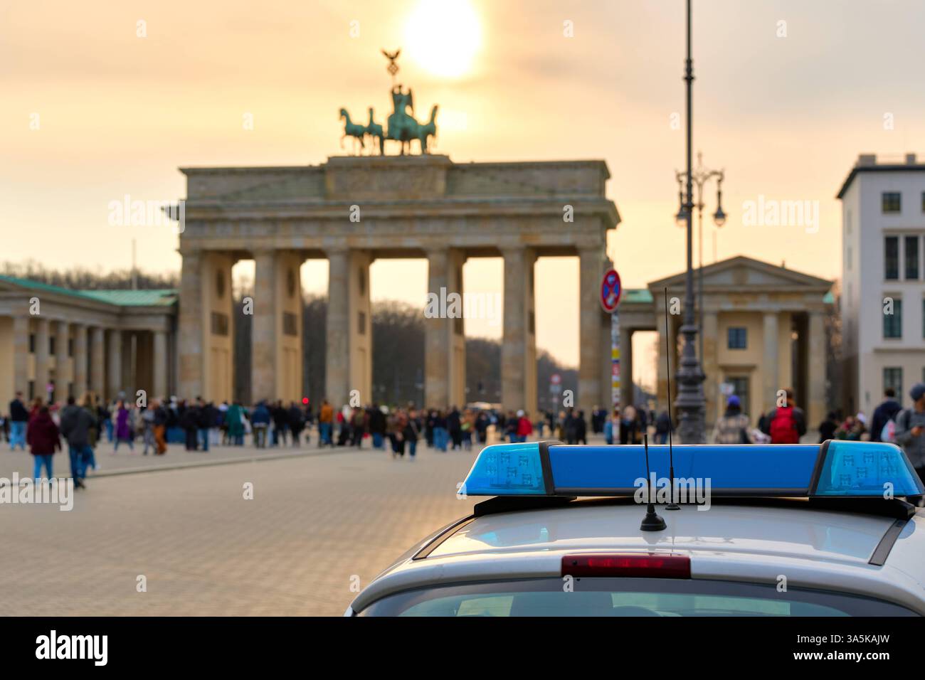 Berlin, Germany - March 23, 2025: A Berlin police patrol car is parked ...
