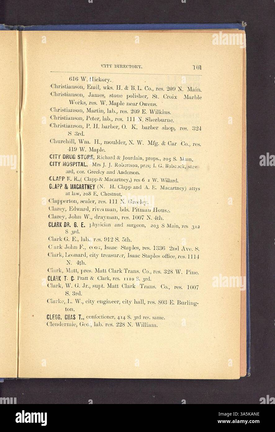 The 1887 Stillwater City Directory contains a comprehensive ...