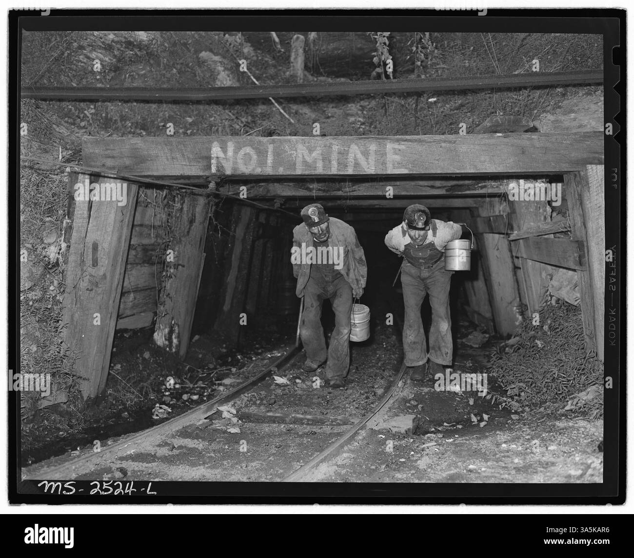 Blaine Sergent is seen exiting the P.V. & K. Coal Company's Clover Gap ...