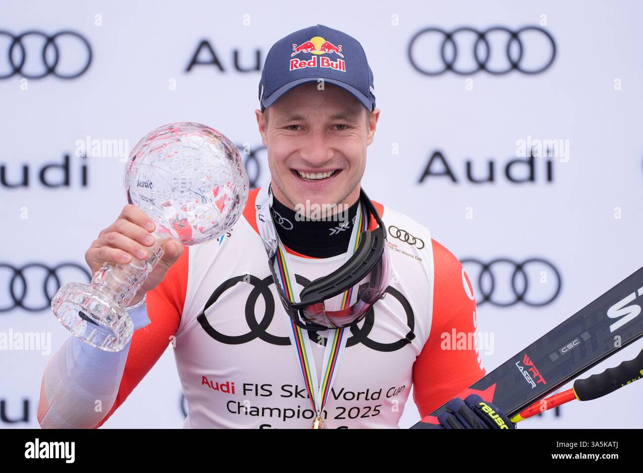Switzerland's Marco Odermatt, first place men's super-G overall season ...