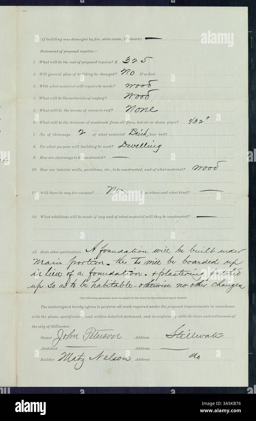 Building permit number 113 hi-res stock photography and images - Alamy