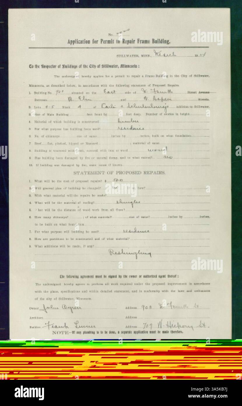 Building permit number 2020 hi-res stock photography and images - Alamy