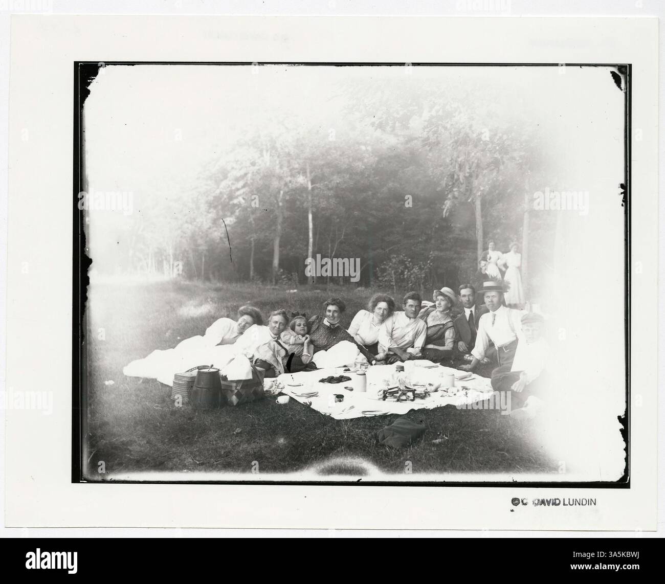 This image captures a group of friends, including Selma Holcombe ...