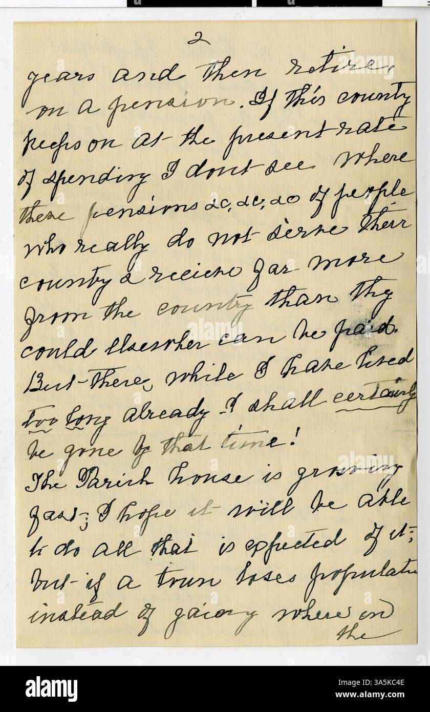 A seven-page handwritten letter from Helen Nellie McCluer of Stillwater ...