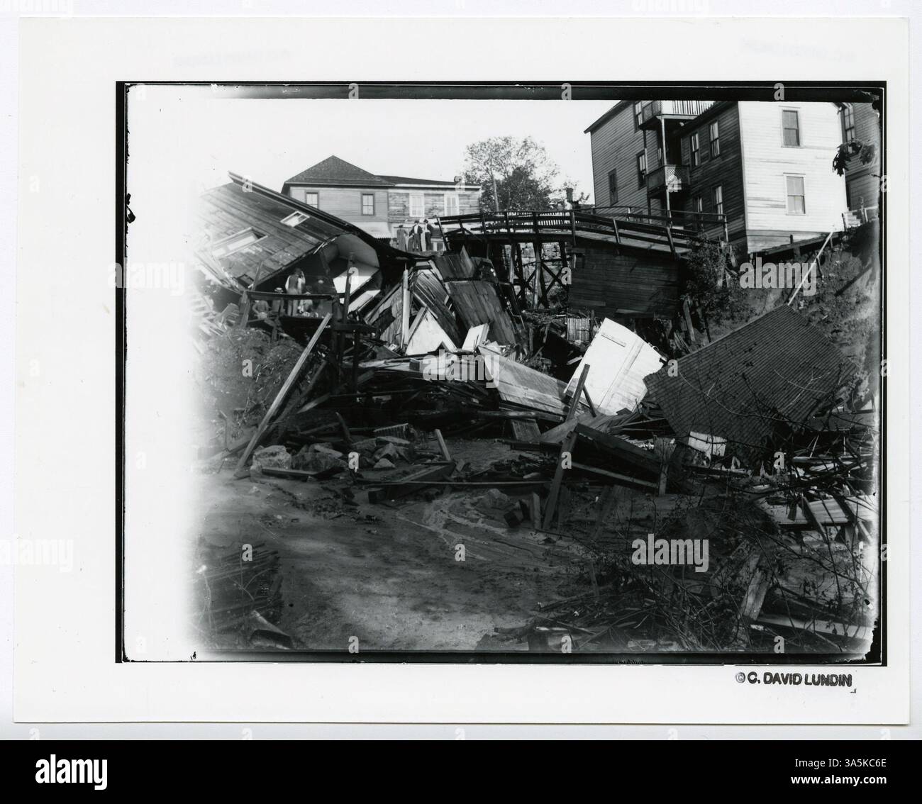 The washout of the back of a store on Fourth Street in Stillwater ...