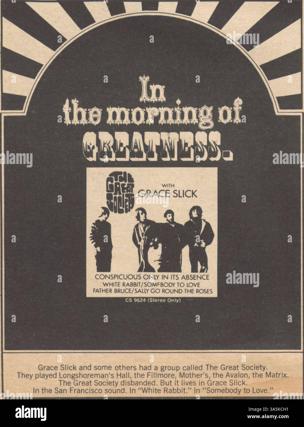 This 1968 ad promotes *Conspicuous Only in Its Absence* by The Great ...