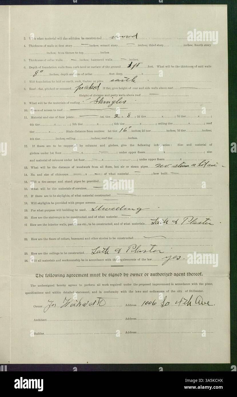 Building permit issued for additions, alterations, and repairs to a ...