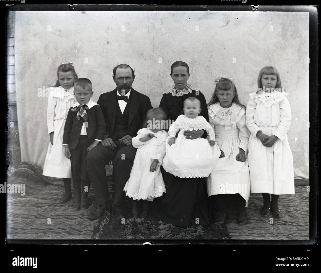 Photograph of what is likely the family of frank holcombe hi-res stock ...