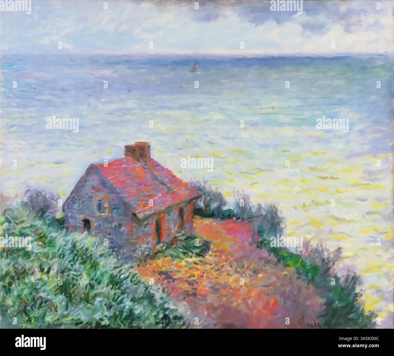 The customs house at Dieppe, 1882 (Painting) by Monet, Claude (1840 ...
