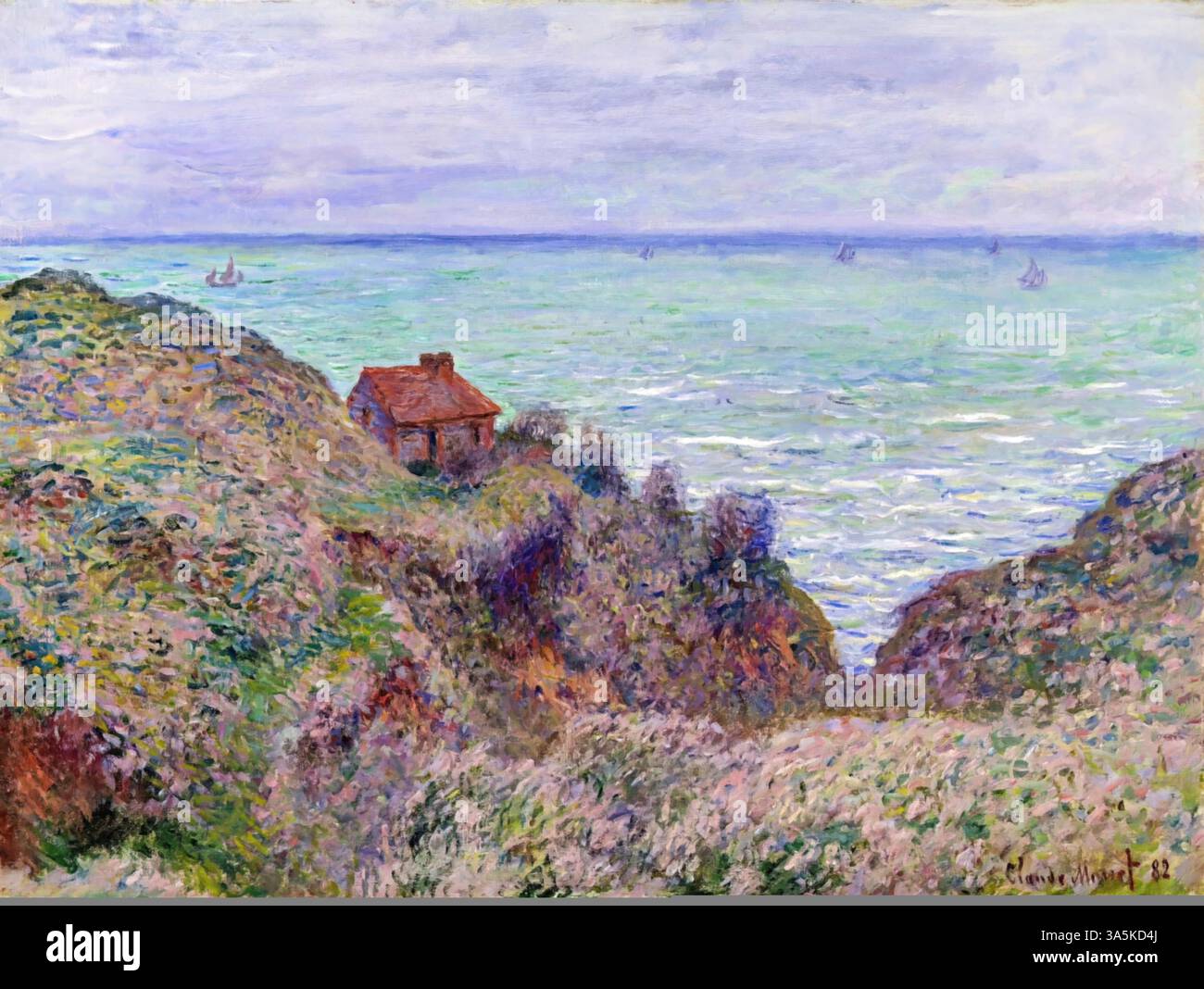 The customs house, 1882 (Painting) by Monet, Claude (1840-1926) French ...