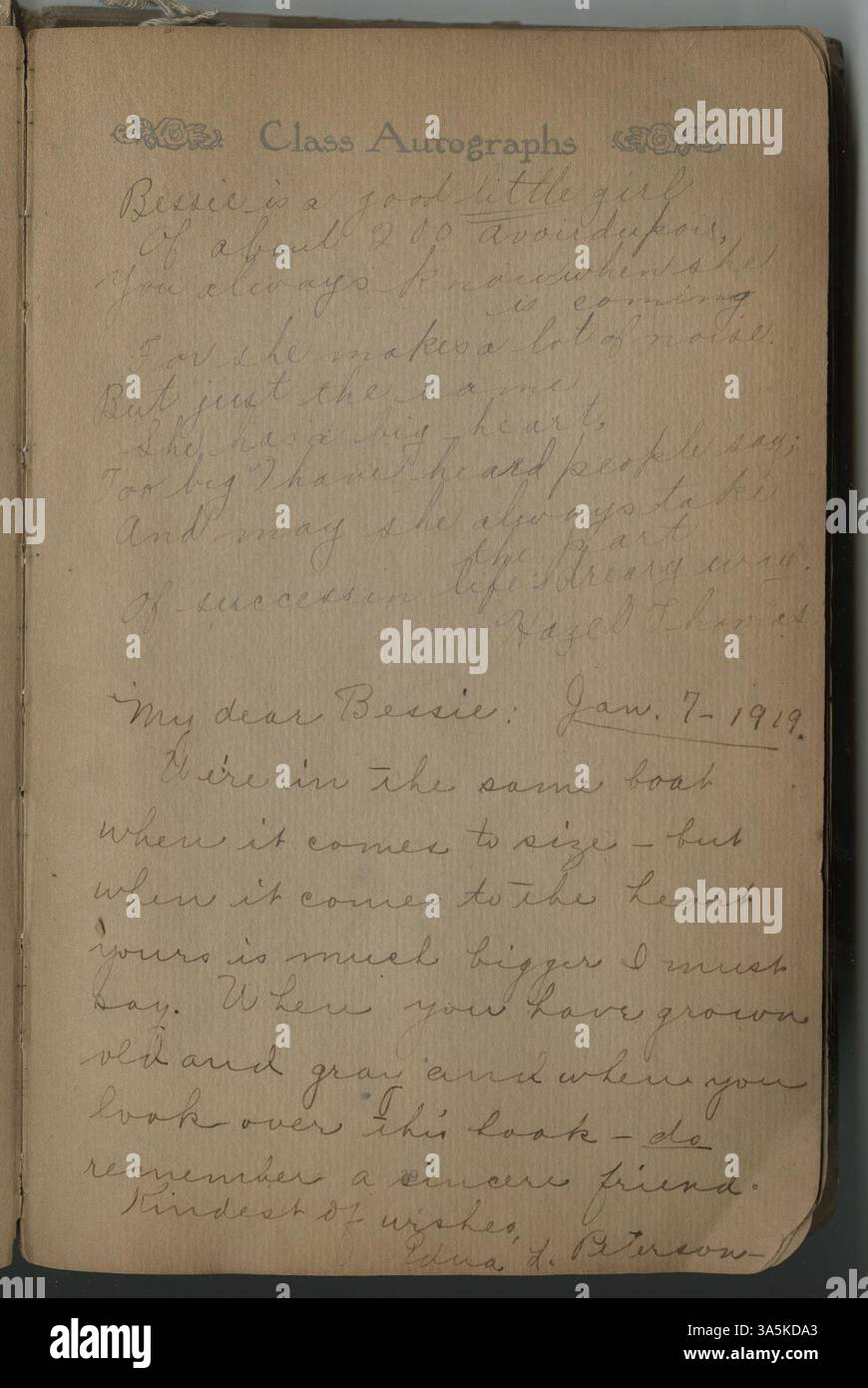 The scrapbook, 'The Girl Graduate Her Own Book,' provides insight into ...