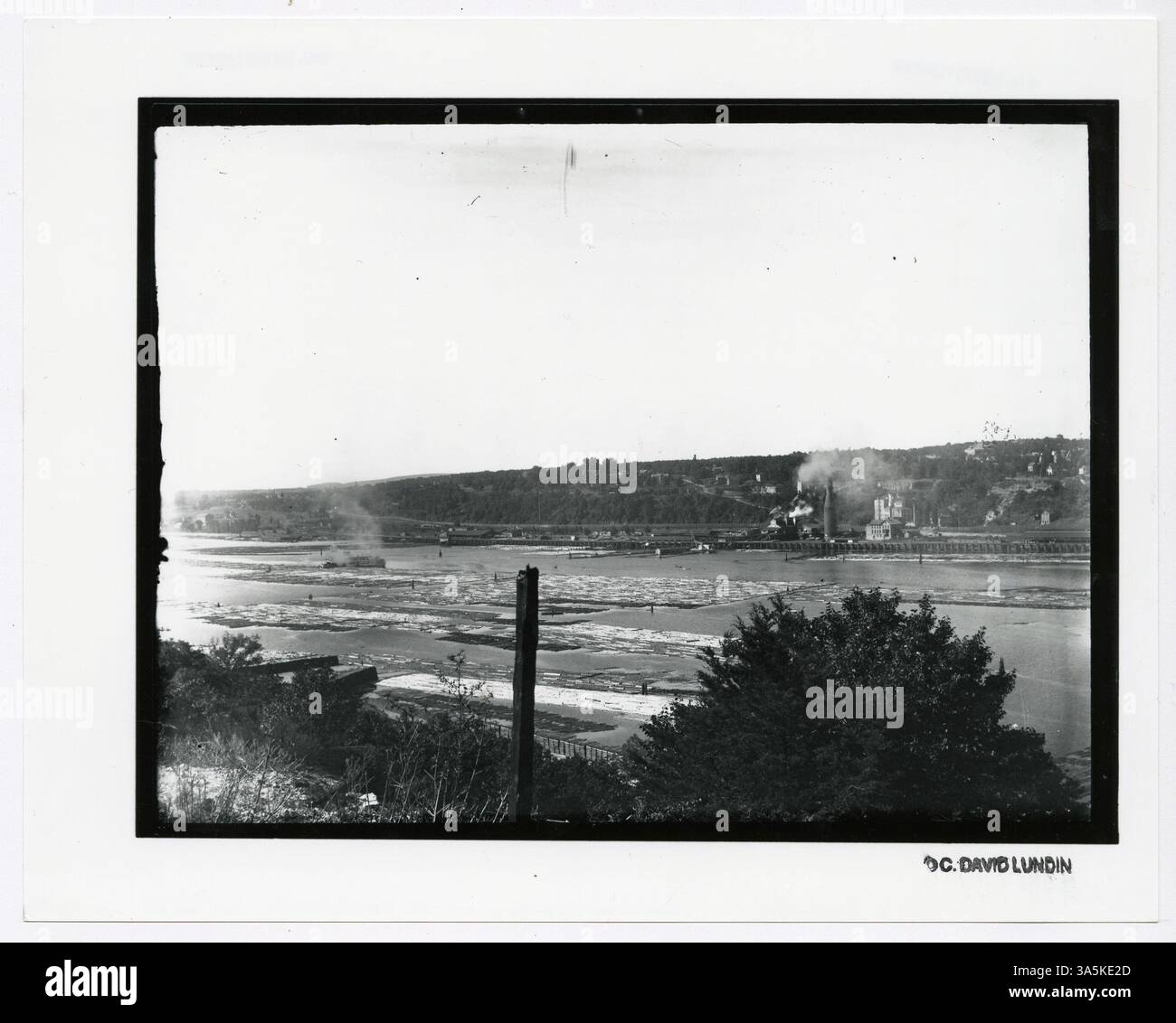 This image shows a view of Stillwater, Minnesota, from across the ...