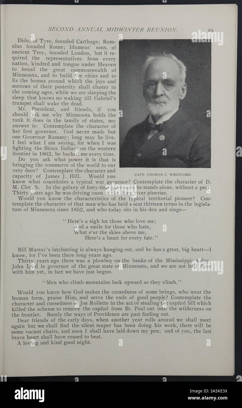 A commemorative item from the Second Annual Mid-winter Reunion of the ...