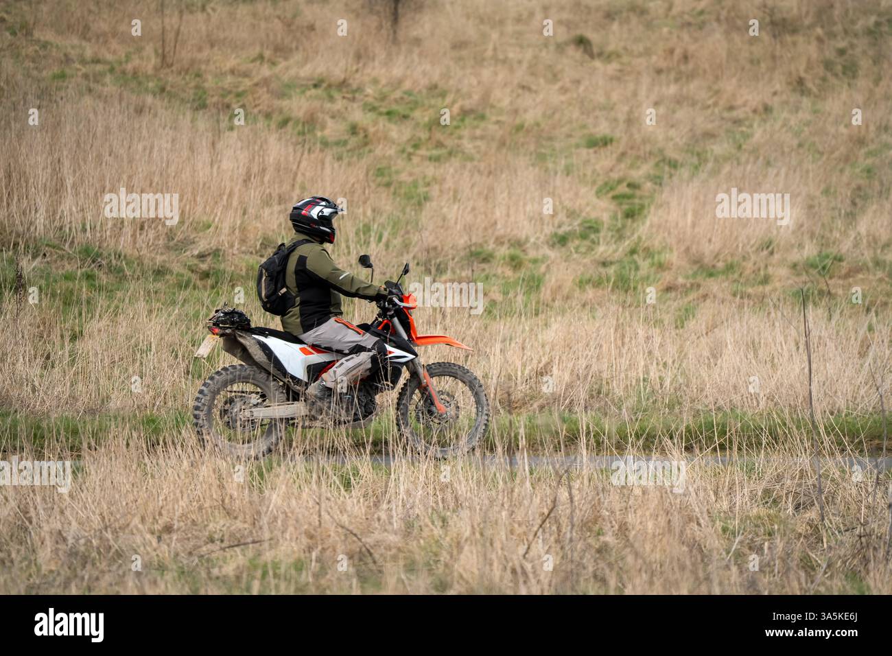 Motorbike group hill ride hi-res stock photography and images - Alamy