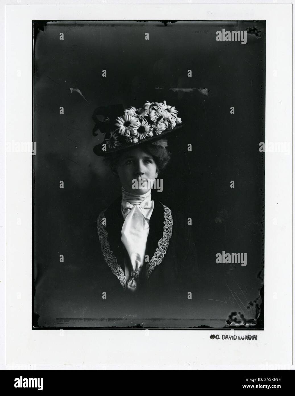 A portrait of Edna Holcombe Johnson, captured by her brother Frederick ...