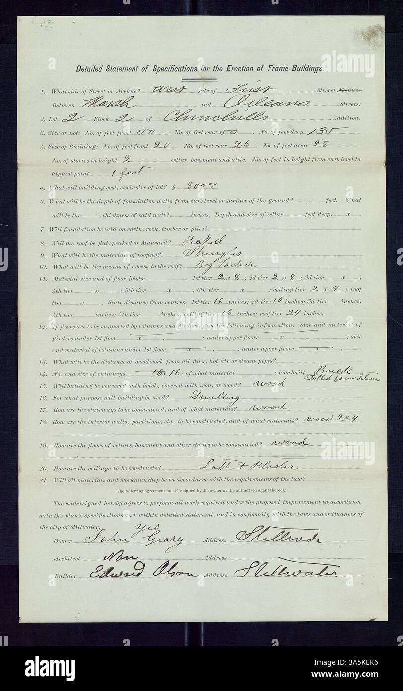 With edward olson as the builder hi-res stock photography and images ...