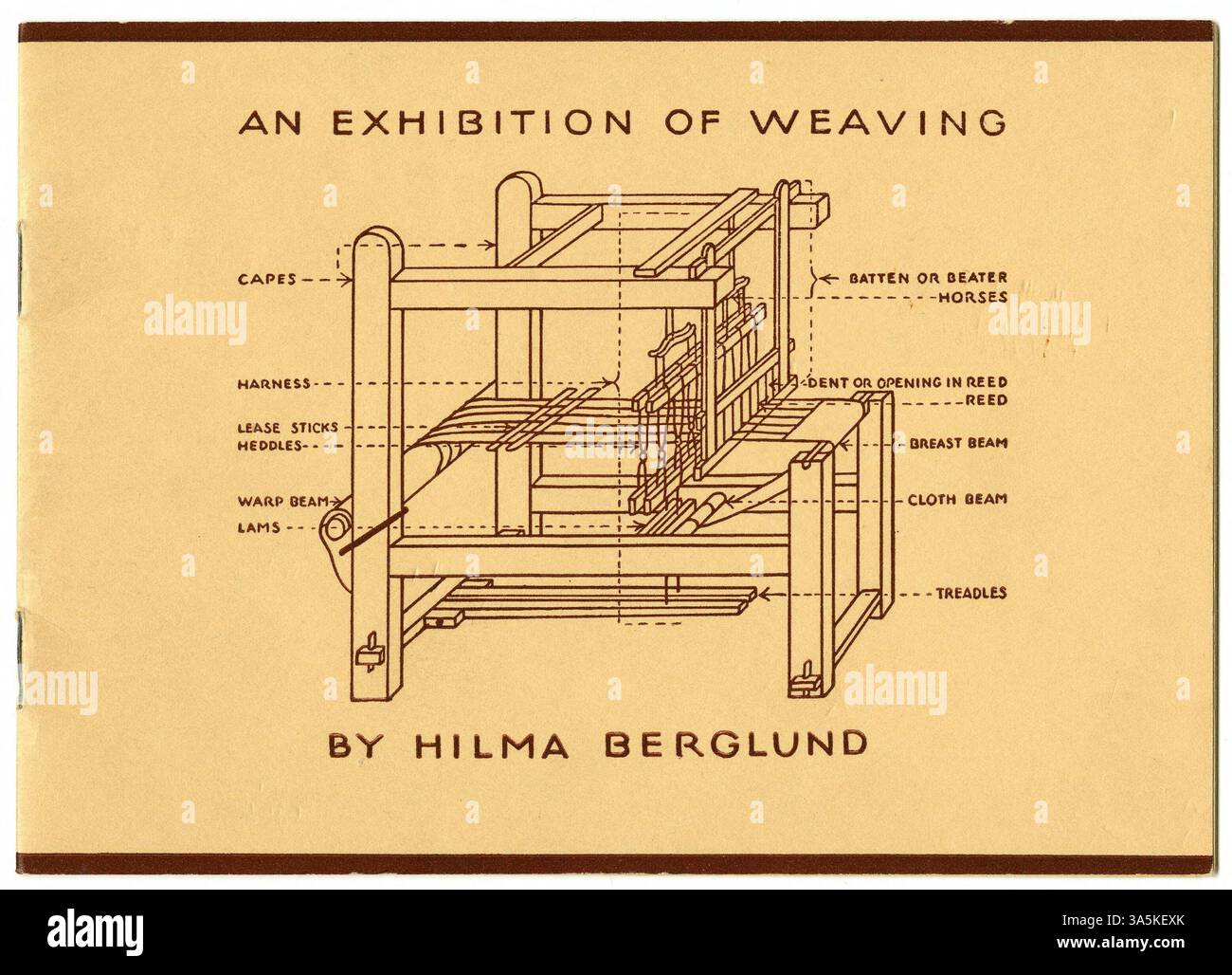 Catalog for the "An Exhibition of Weaving by Hilma Berglund" exhibit in ...