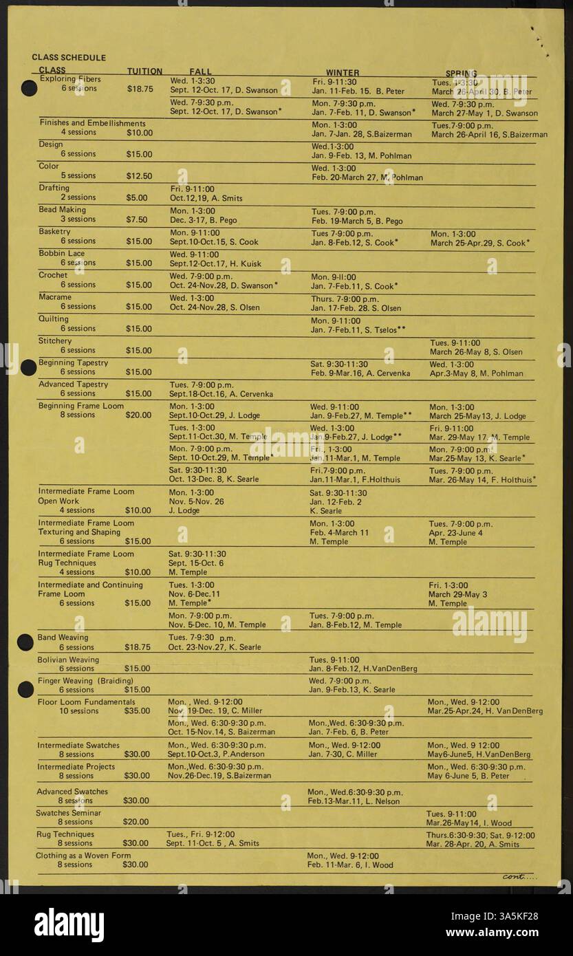 1973 calendar hi-res stock photography and images - Alamy