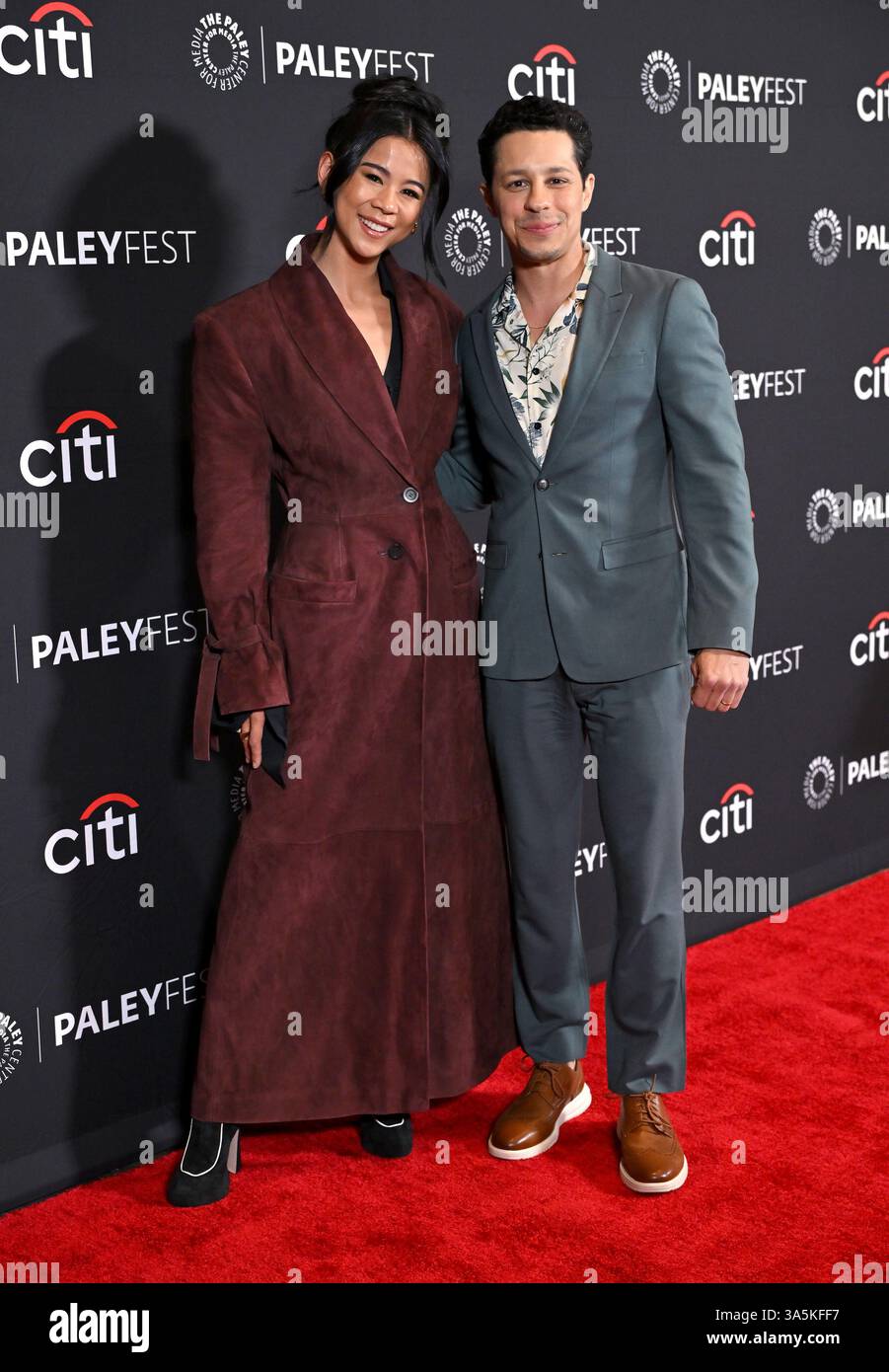 Hollywood, USA. 23rd Mar, 2025. Leah Lewis and David Del Rio arriving ...