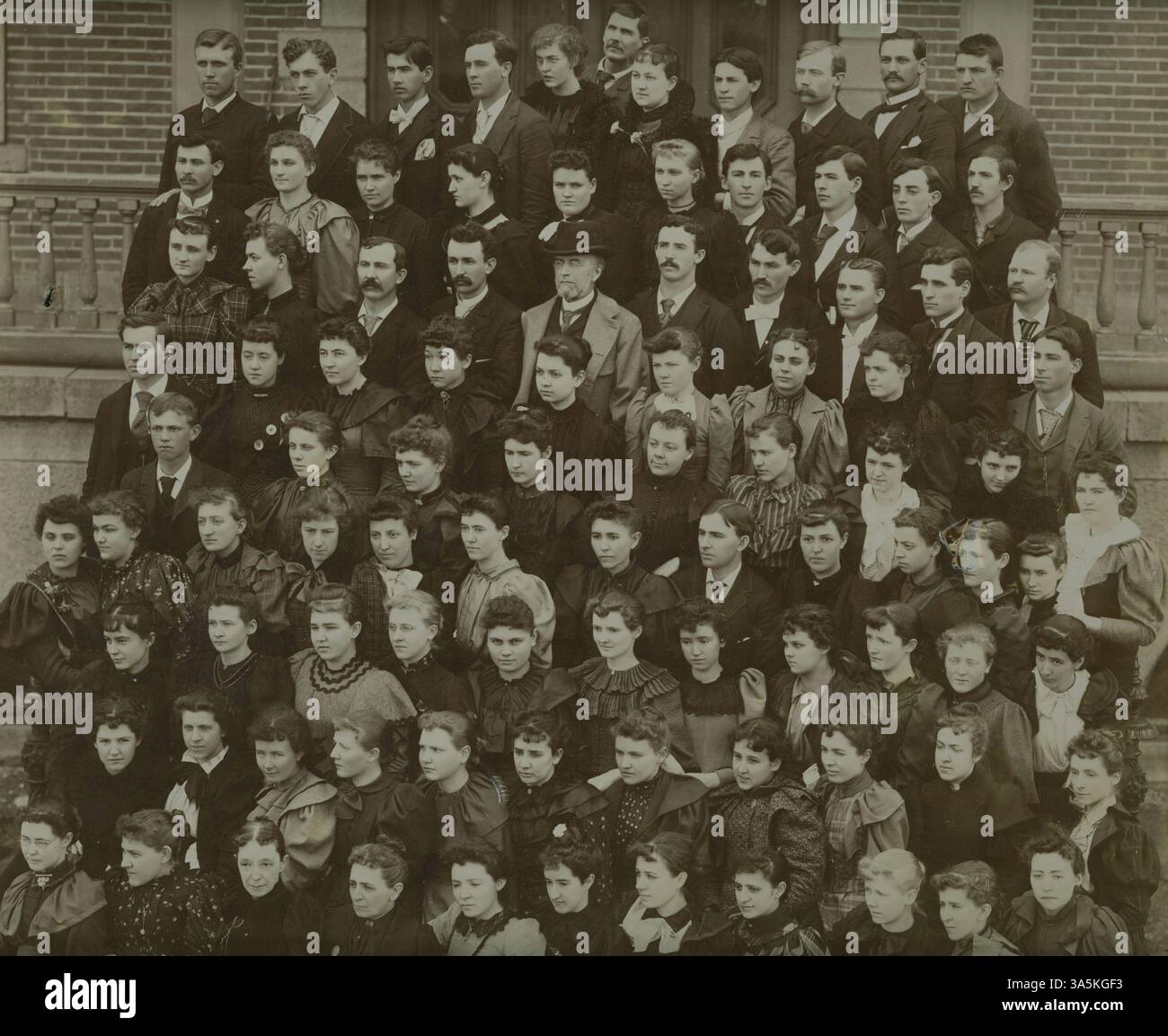 A historic photograph of the Class of 1894 at Mankato State Normal ...