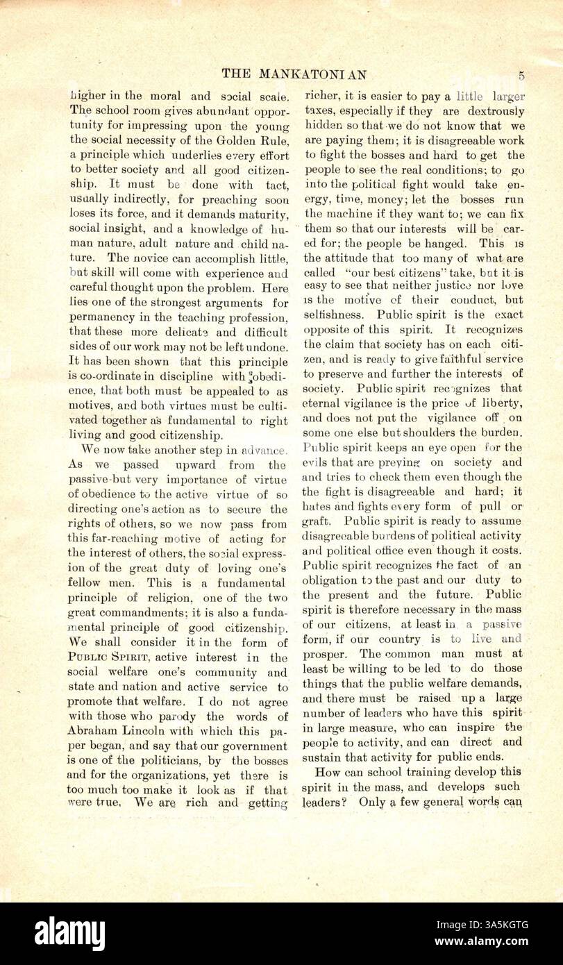 The Mankatonian magazine, published by students at Mankato State Normal ...
