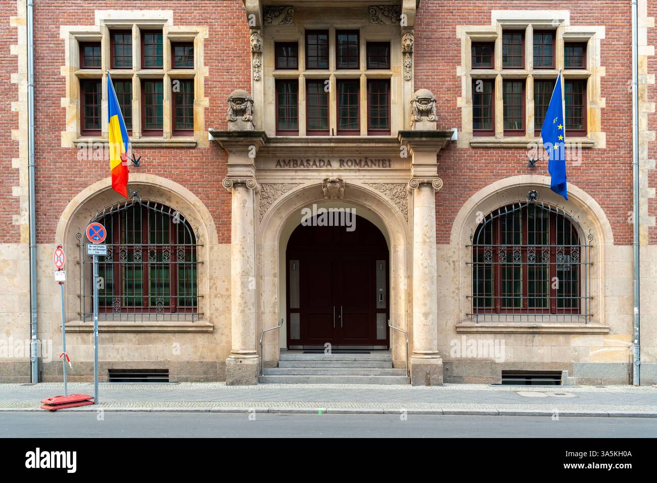 Berlin, Germany - March 23, 2025: Entrance of the Romanian Embassy in ...