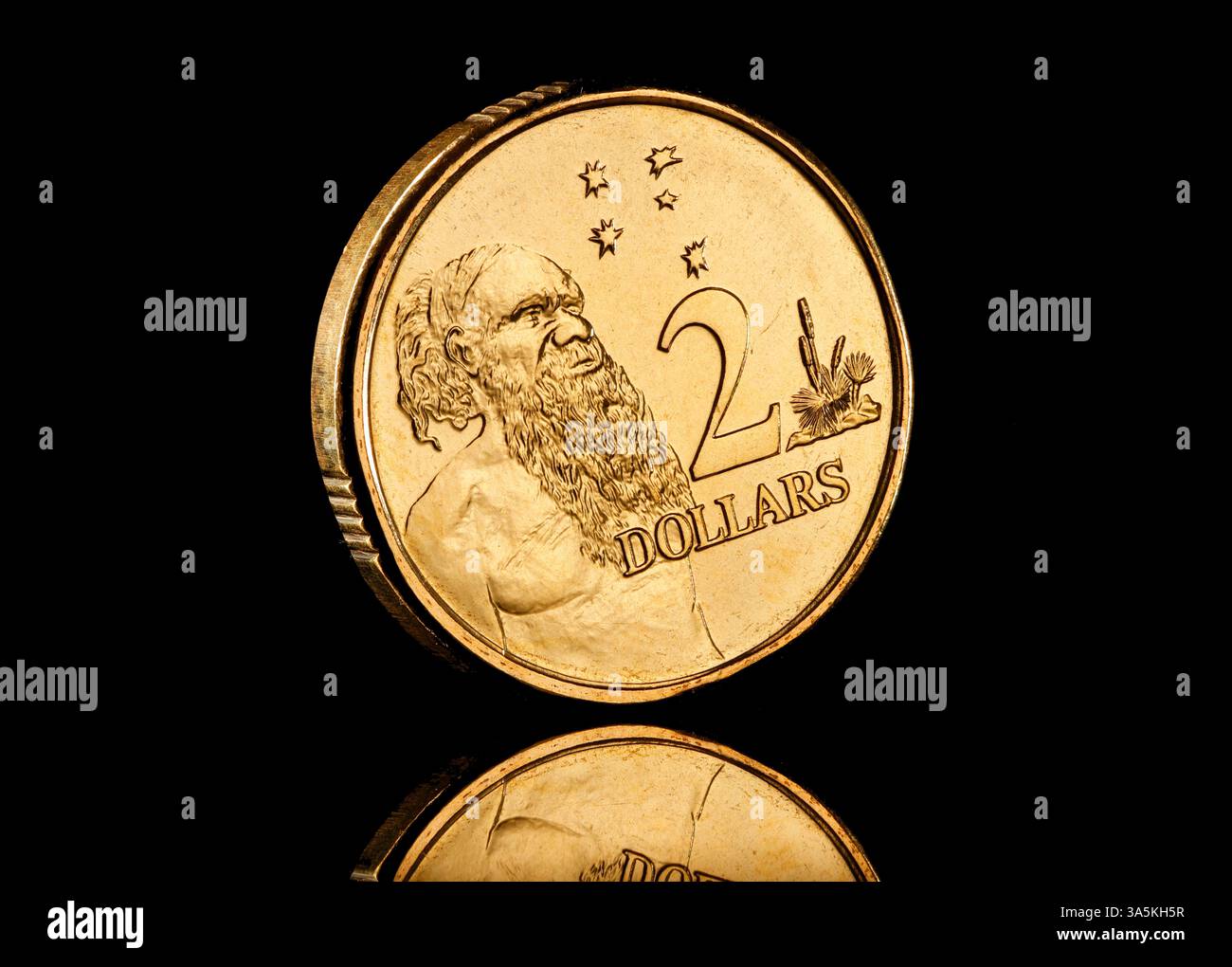 2024 Australian $2 coin reverse design of an Aboriginal Elder Stock ...